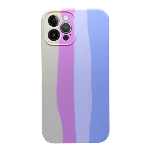 Capa Deco iPhone 12 Pro Silicone Degrade Amarelo e Azul Claro - Deco
